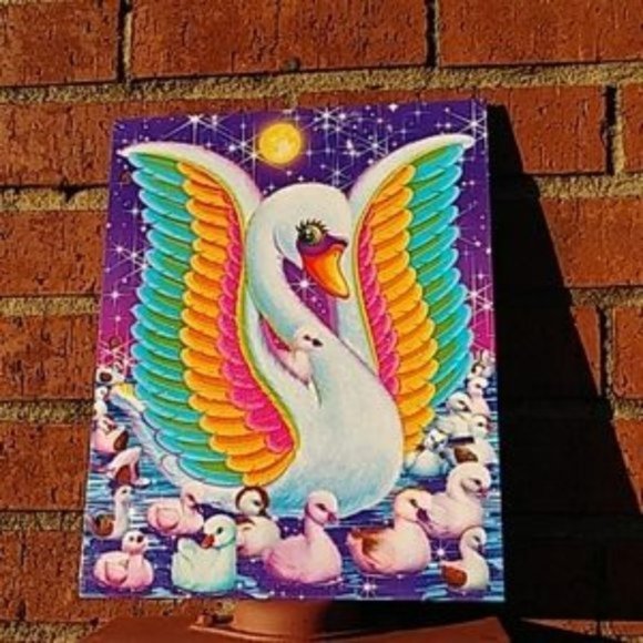 Lisa Frank | Office | Rare New Lisa Frank Folder Swan Folder Lisa Frank ...